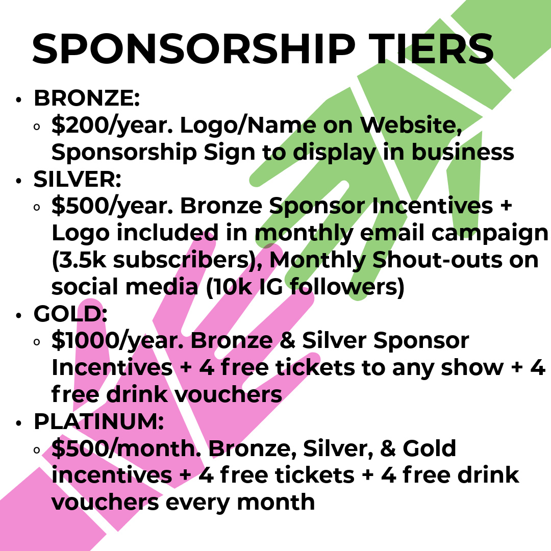 BECOME A SPONSOR TODAY | Flat Iron